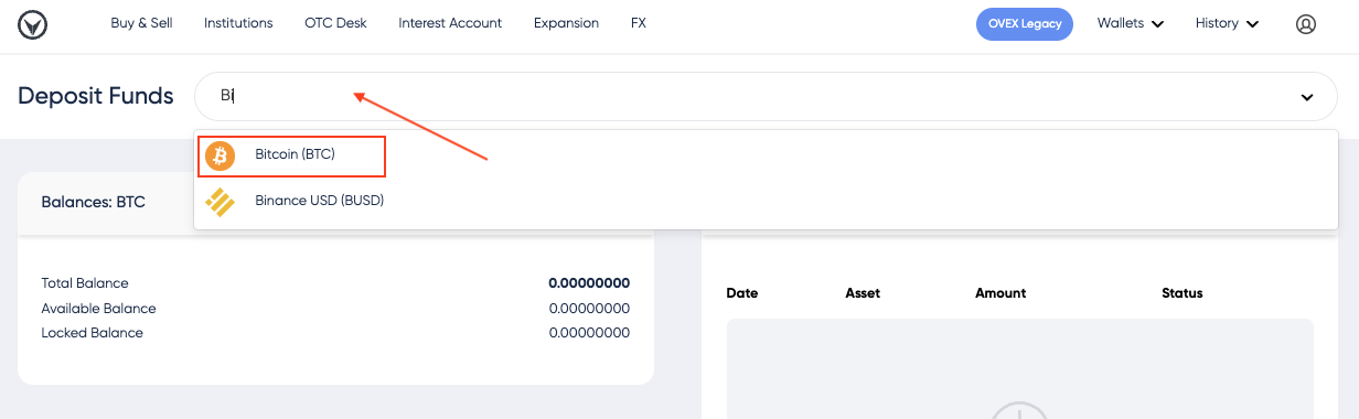 HOW DO I DEPOSIT CRYPTOCURRENCY INTO MY OVEX ACCOUNT